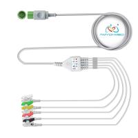 China SPACELABS ECG Cable Round 17P 5 Clip with 2.4m Length and 2-Year Warranty for Medical Monitoring Systems for sale