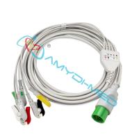 China SPACELABS ECG Cable Round 17P 5 Clip with 2.4m Length and 2-Year Warranty for Medical Monitoring Systems for sale