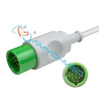 China SPACELABS ECG Cable Round 17P 5 Clip with 2.4m Length and 2-Year Warranty for Medical Monitoring Systems for sale