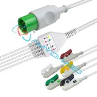 China SPACELABS ECG Cable Round 17P 5 Clip with 2.4m Length and 2-Year Warranty for Medical Monitoring Systems for sale