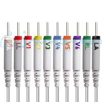 China 2.4M 10-Lead 15-Pin AHA ECG Cable for GE MAC500 & MAC1200 with 3-Year Warranty for sale