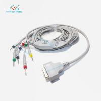 China 2.4M 10-Lead 15-Pin AHA ECG Cable for GE MAC500 & MAC1200 with 3-Year Warranty for sale