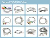 China 2.4M 10-Lead 15-Pin AHA ECG Cable for GE MAC500 & MAC1200 with 3-Year Warranty for sale