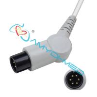 China BCI 6-Pin Medical ECG Cable with 5 Leads - 2.4m TPU Cable & 0.9m Leads for Adult/Pediatric Use for sale