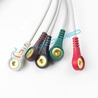 China BCI 6-Pin Medical ECG Cable with 5 Leads - 2.4m TPU Cable & 0.9m Leads for Adult/Pediatric Use for sale