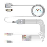 China Edan SE3 10-Lead ECG Cable with DB15P Connector - 2.4m Length, 3-Year Warranty, ISO 13485 Certified for sale