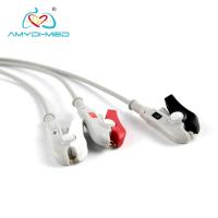 China ECG Patient Cable 2.4m with 0.9m Leads Compatible with Nihon Konden Mindray Comen 8000E Medical Devices for sale