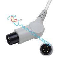 China TPU ECG Cable 3 Meter Round 6P 5 Lead Reusable for Mindray GOLDWAY Medical Devices for sale