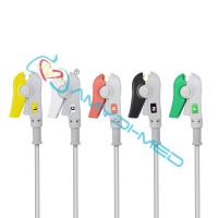 China TPU ECG Cable 3 Meter Round 6P 5 Lead Reusable for Mindray GOLDWAY Medical Devices for sale