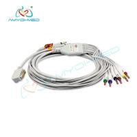 China Kenz PC-109 ECG Cable 15-Pin 10-Lead 2.4m Length for ECG 108/110/1203/1205 Medical Devices for sale