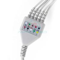 China Hwatime Medical ECG Cable 5-Lead 6-Pin 3.3m with TPU Jacket - ISO13485 Certified for Adult/Pediatric Use for sale