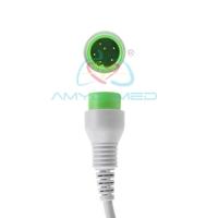 China Hwatime Medical ECG Cable 5-Lead 6-Pin 3.3m with TPU Jacket - ISO13485 Certified for Adult/Pediatric Use for sale