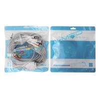 China Gray ECG/EKG Cable 15-Pin Banana Connector with 10 Leads 2.4m Length for Medical Monitoring Devices for sale