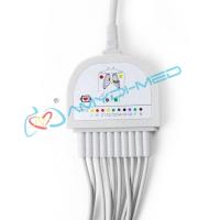 China TPU Coated 10-Lead ECG Cable for Nihon Kohden & Biocare - 2.4m Length with Medical Certifications for sale