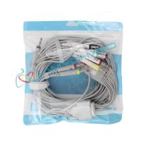 China 10-Lead EKG Cable with TPU Jacket for Nihon Kohden 9620 & Biocare300 ECG Machines - 1.2m Length for sale
