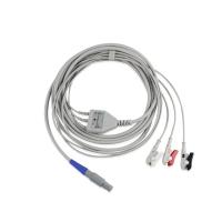 China 8-Pin 3-Lead Clip ECG Cable for HUNTLEIGH SC1000 - 2.4m TPU Medical Grade Leadwire with ISO 13485 Certification for sale
