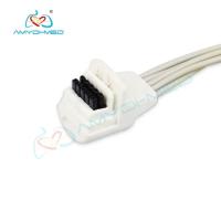China Mortala H3 ECG Holter Cable 5 Lead Snap AHA Compatible with 0.8M Cable Length and 3-Year Warranty for sale