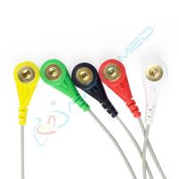 China Mortala H3 ECG Holter Cable 5 Lead Snap AHA Compatible with 0.8M Cable Length and 3-Year Warranty for sale