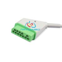 China 5-Lead ECG Cable for GE Edan Nihon Kohden - 2.4m TPU Medical Cable with 1 Year Warranty for sale