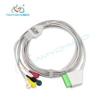 China 5-Lead ECG Cable for GE Edan Nihon Kohden - 2.4m TPU Medical Cable with 1 Year Warranty for sale