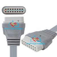 China Edan SE-2003/SE2012 7 Leads Snap 16 Pin Holter ECG Cable 3.3M Length with 3-Year Warranty for sale