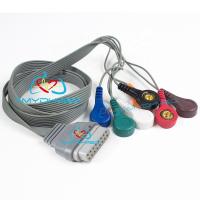 China Edan SE-2003/SE2012 7 Leads Snap 16 Pin Holter ECG Cable 3.3M Length with 3-Year Warranty for sale