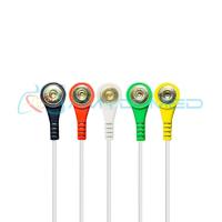China Mortara H5 ECG Holter Cable - 5 Lead 10 Pin Snap Connector, 0.9m Length, CE & ISO13485 Certified for sale