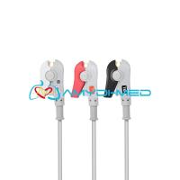 China SPACELABS 3-Lead ECG Cable with 2.4m Cable & 0.9m Leads - TPU Jacket, Round-17P Plug for sale