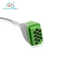 China 11-Pin 5-Lead ECG Cable for GE-MARQUETTE Solar 8000 Dash 1000 - 2.4m TPU Medical Grade with 2-Year Warranty for sale