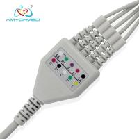 China 11-Pin 5-Lead ECG Cable for GE-MARQUETTE Solar 8000 Dash 1000 - 2.4m TPU Medical Grade with 2-Year Warranty for sale