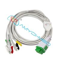 China 11-Pin 5-Lead ECG Cable for GE-MARQUETTE Solar 8000 Dash 1000 - 2.4m TPU Medical Grade with 2-Year Warranty for sale