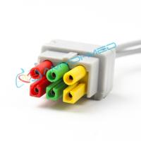China Nihon Kohden CardioLife 5-Lead ECG Electrode Cable 0.9M TPU with CE ISO13485 Certification for sale