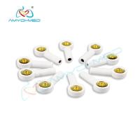 China ECG Snap Connector Adapters - White Plastic & Metal Medical Grade with 12 Month Warranty for sale