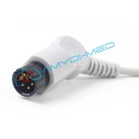 China 6-Pin 5-Lead ECG Cable Compatible GE Medical Grounding Connection Wire Electrode Snaps 2.4M for sale