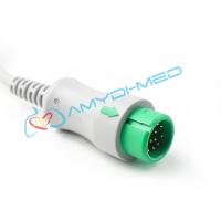 China 12 Pin Mindray T5 T8 5 Lead ECG Cable with Clip Lead Wire 2.4m TPU for sale