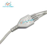 China Medical ECG EKG Cable 6 Pin Compatible with Mindray Edan Bolight GE 3 Leads 5 Leads 2.4M TPU for sale