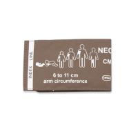 China Reusable NIBP Blood Pressure Cuff PU Brown Bladder 6-11cm Neonatal to 42-54cm Adult Thigh Sizes for sale