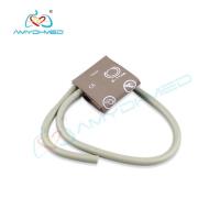 China Reusable NIBP Blood Pressure Cuff PU Brown Bladder 6-11cm Neonatal to 42-54cm Adult Thigh Sizes for sale
