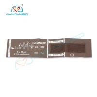 China Reusable NIBP Blood Pressure Cuff PU Brown Bladder 6-11cm Neonatal to 42-54cm Adult Thigh Sizes for sale