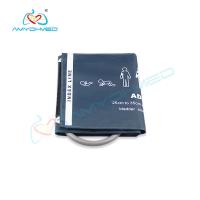 China Nylon Adult NIBP Blood Pressure Cuff 35cm Arm Circumference Single Tube with PU Bladder for sale