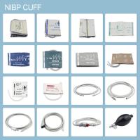 China Nylon Adult NIBP Blood Pressure Cuff 35cm Arm Circumference Single Tube with PU Bladder for sale