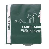 China Reusable Nylon Large Adult Blood Pressure Cuff 33-47 cm Single Tube with CE/ISO13485 Certification for sale