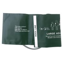 China Reusable Nylon Large Adult Blood Pressure Cuff 33-47 cm Single Tube with CE/ISO13485 Certification for sale