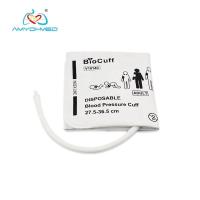 China Adult Disposable NIBP Cuff Single Tube 36.5cm Non-Woven Blood Pressure Monitoring Device for sale