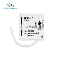 China Adult Disposable NIBP Cuff Single Tube 36.5cm Non-Woven Blood Pressure Monitoring Device for sale