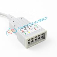 China Spacelabs 90496 ECG Trunk Cable Round 17 Pin 5 Lead 3M TPU EKG Cable for sale