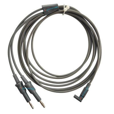 China Reusable Silicone Electrosurgical Cable with 4.0mm Banana Plug and 3m Length for ESU Handpiece Control for sale