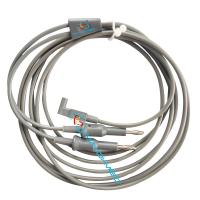 China Reusable Silicone Electrosurgical Cable with 4.0mm Banana Plug and 3m Length for ESU Handpiece Control for sale