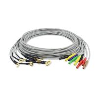 China Reusable EEG Electrodes 12 Leads with 1.5m TPU Cable - Medical Grade EEG/EMG Cup Electrodes for sale