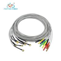 China Reusable EEG Electrodes 12 Leads with 1.5m TPU Cable - Medical Grade EEG/EMG Cup Electrodes for sale